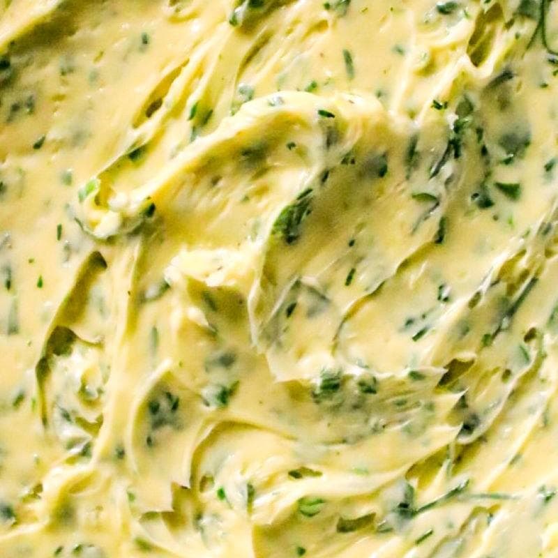 Easy Homemade Garlic & Herb Compound Butter with Dill & Chive