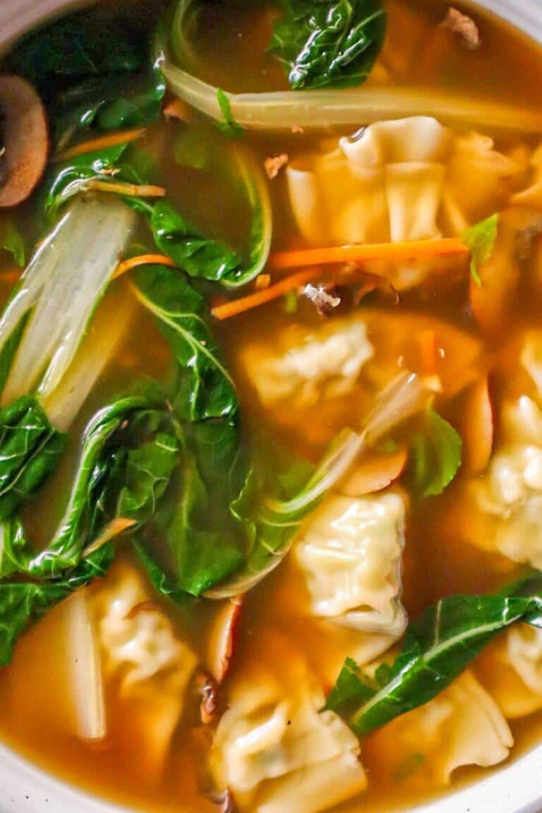 Easy Wonton Soup - Must Love Garlic