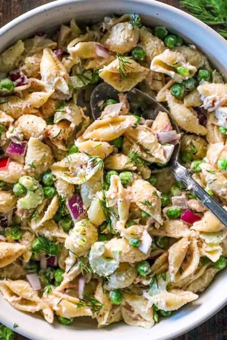 Easy Vintage Tuna Pasta Salad - Must Love Garlic