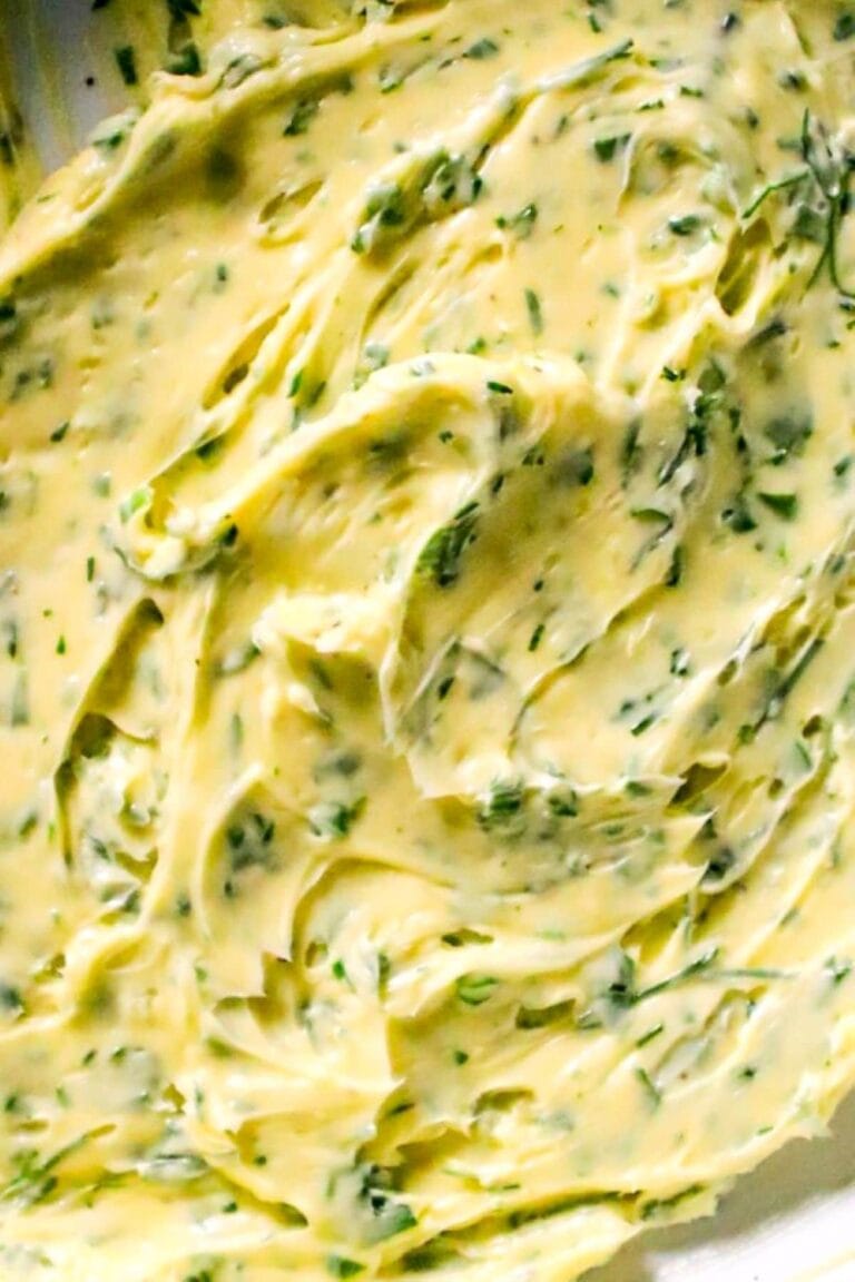 Easy Garlic & Herb Compound Butter with Dill & Chive