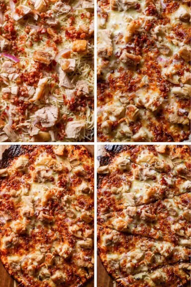 Chicken Bacon Ranch Cottage Cheese Flatbread - Must Love Garlic