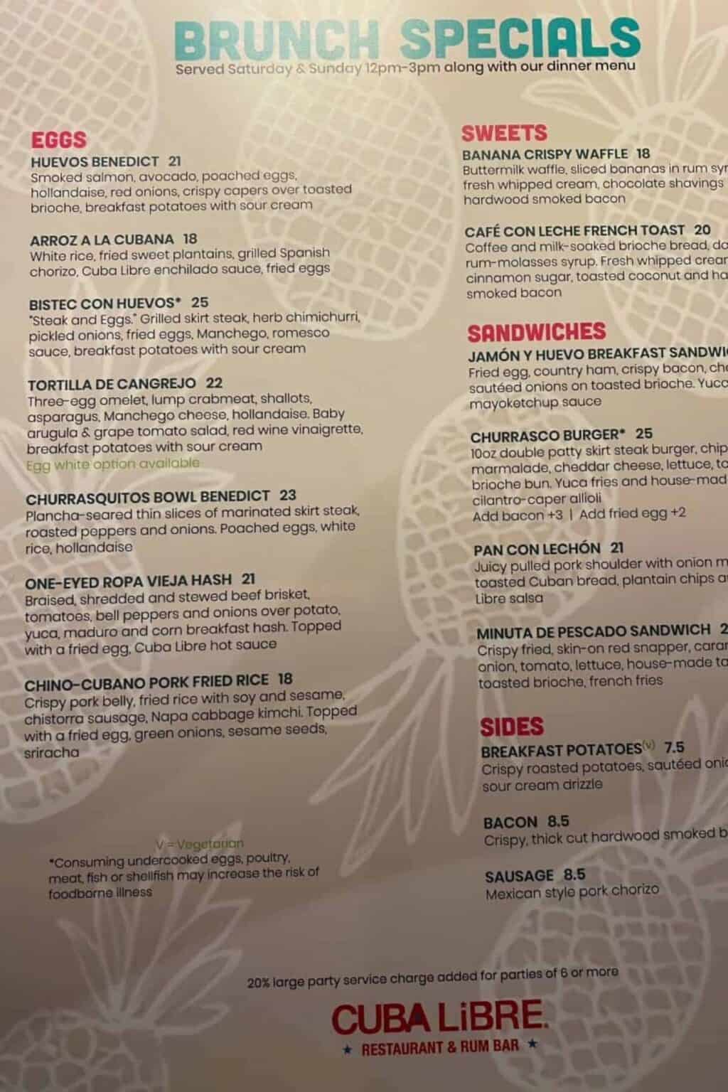 Cuba Libre Orlando Brunch Review - Must Love Garlic