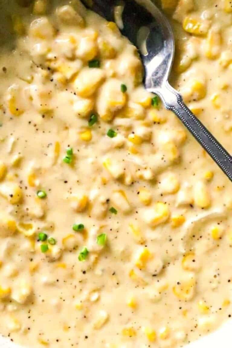 Easy Southern-Style Creamed Corn - Must Love Garlic