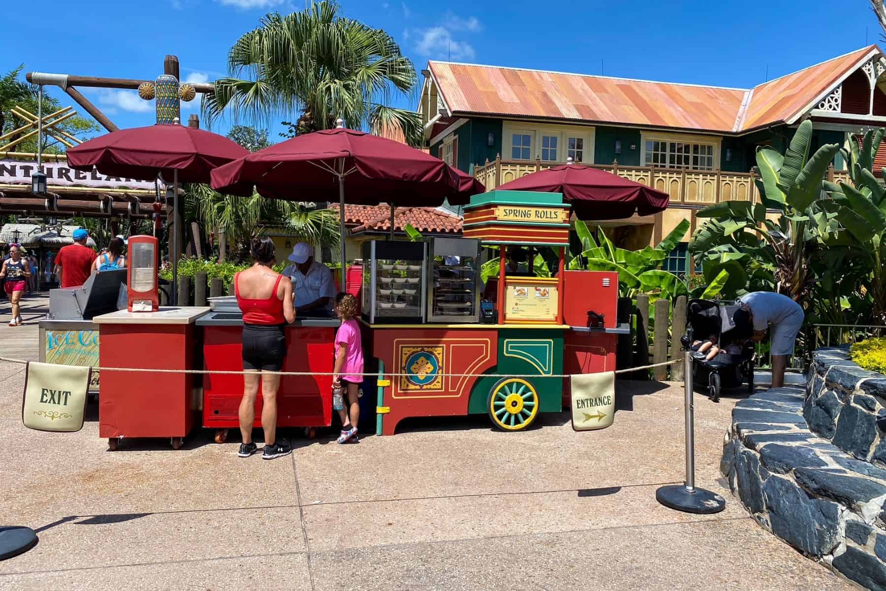 Adventureland Spring Roll Cart | Disney's Magic Kingdom - Must Love Garlic