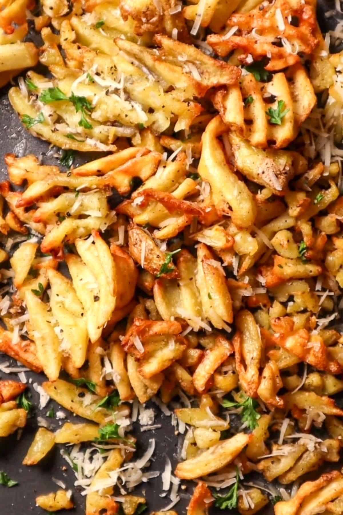 Parmesan Truffle Fries - Must Love Garlic