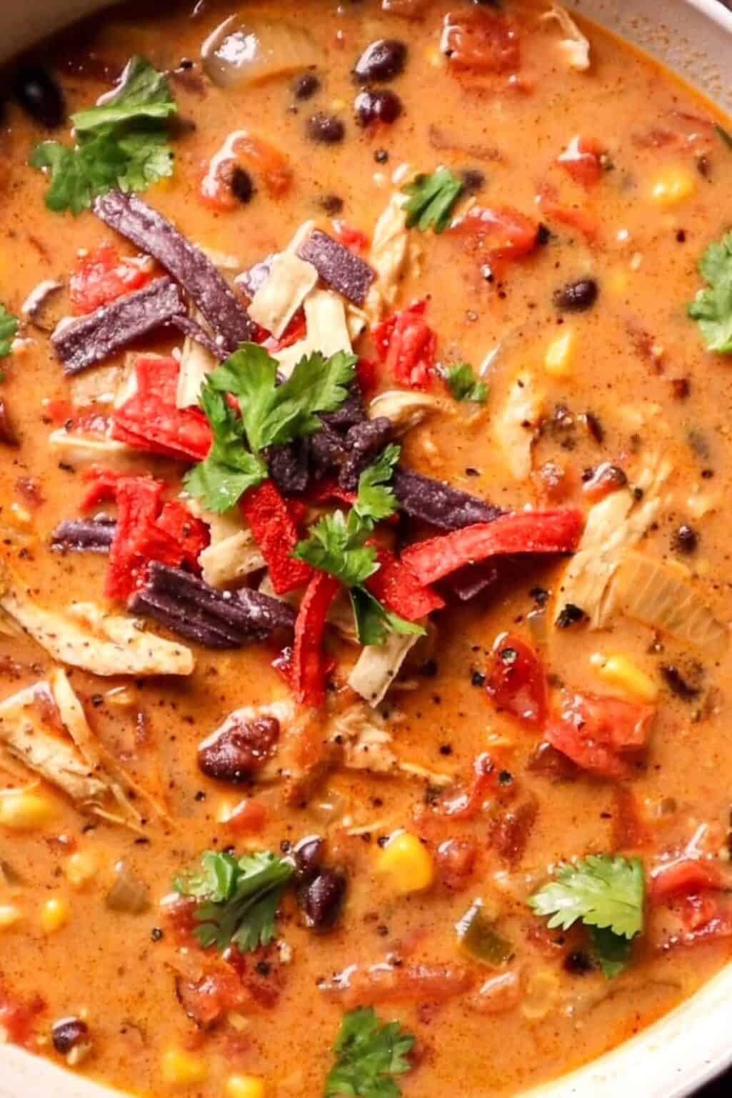 Chicken Taco Soup - Must Love Garlic